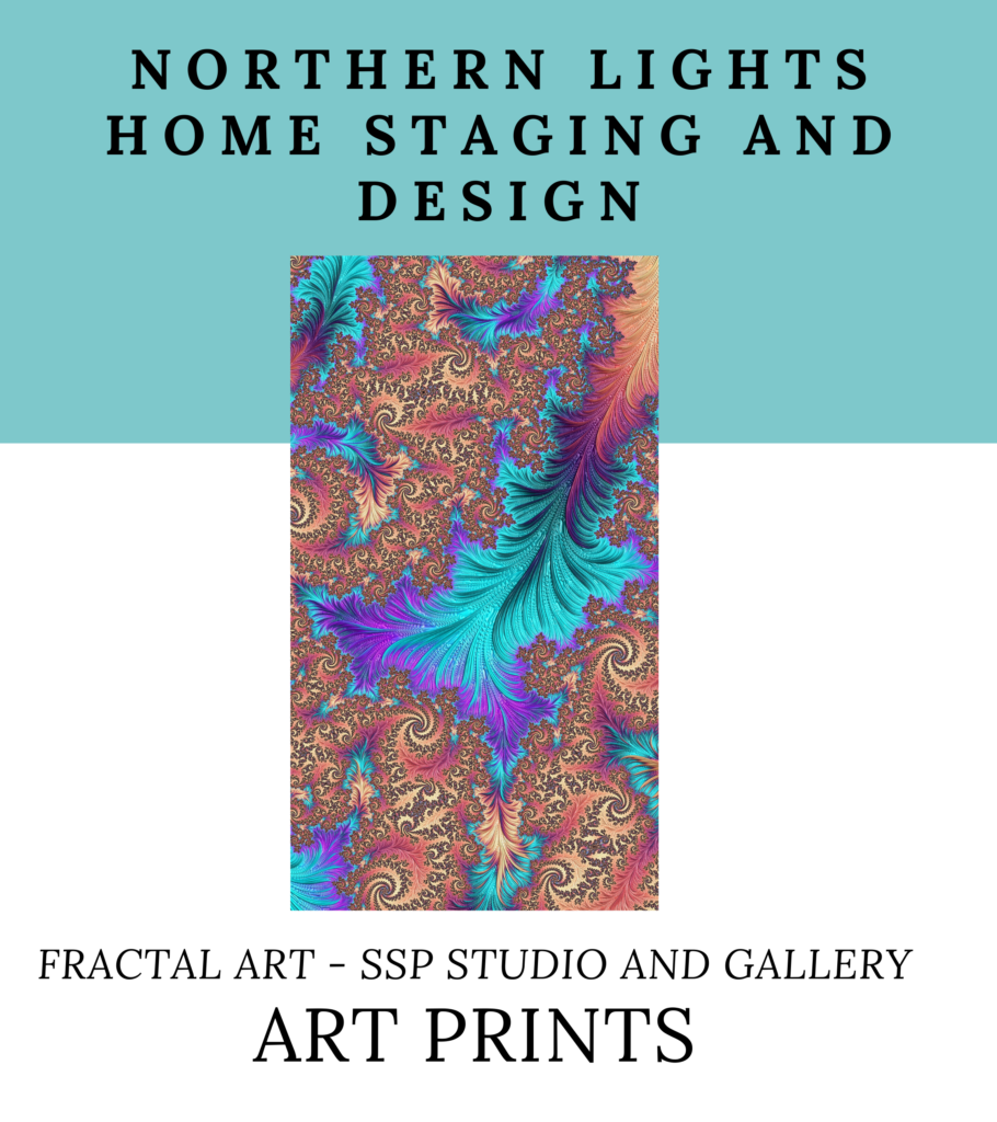 Fractal Art for Interior Design | Northern Lights Home Staging and Design