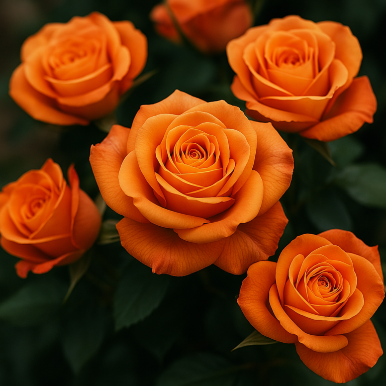 Radiant Bloom: Orange Rose Energy Art for Alignment & Transformation ...